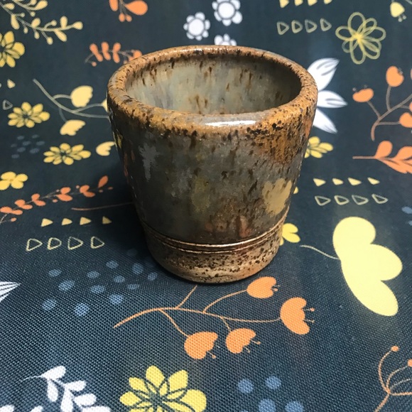 Dining | Stoneware Potteryceramic Signed Midcentury Small Tea Cup Vase ...